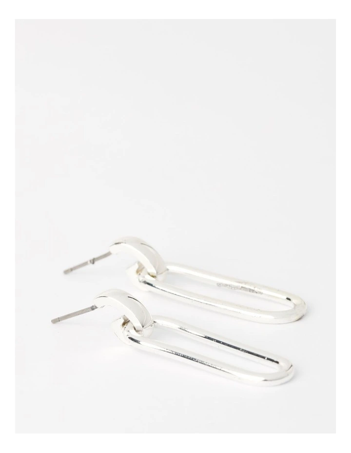 Basque Oval Front Facing Drop Earring in Silver | MYER