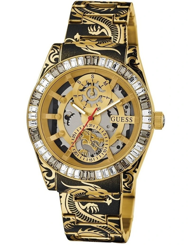 Guess Dragon Stainless Steel Watch in 2 Tone | MYER