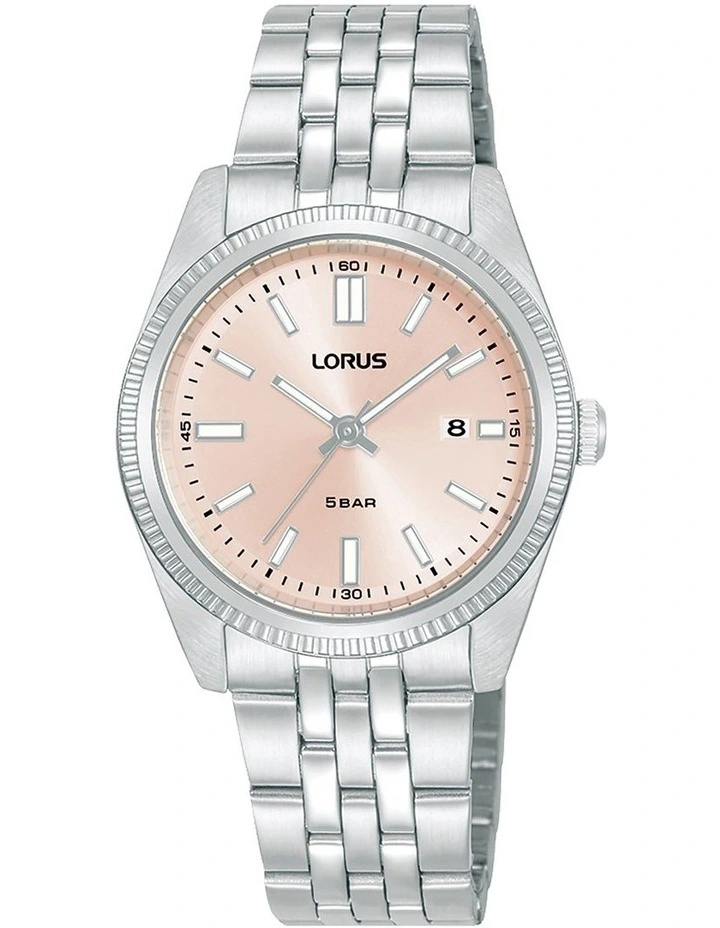Lorus Stainless Steel Case Watch in Silver | MYER