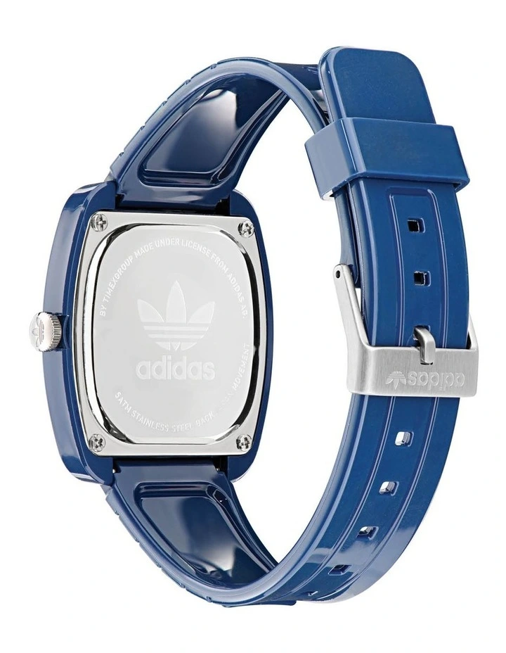 Adidas Originals Retro Wave Two Resin Watch In Blue | MYER
