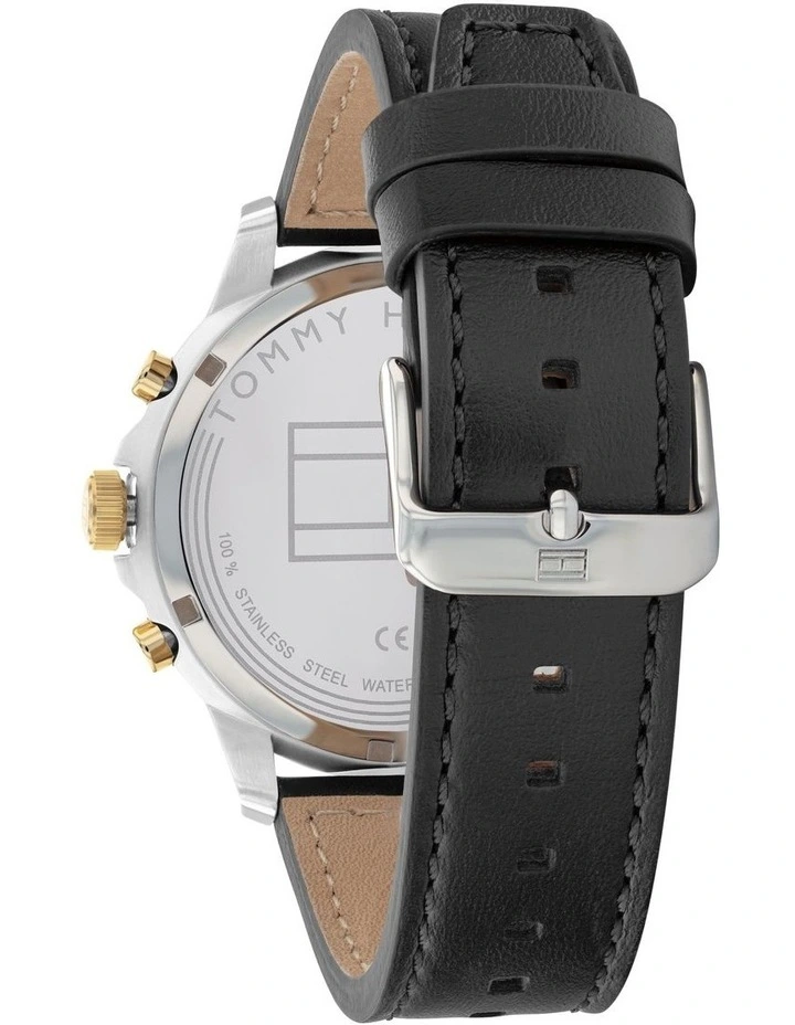 Tommy Hilfiger Henry Leather Gent's 1710474 Watch In Black | MYER