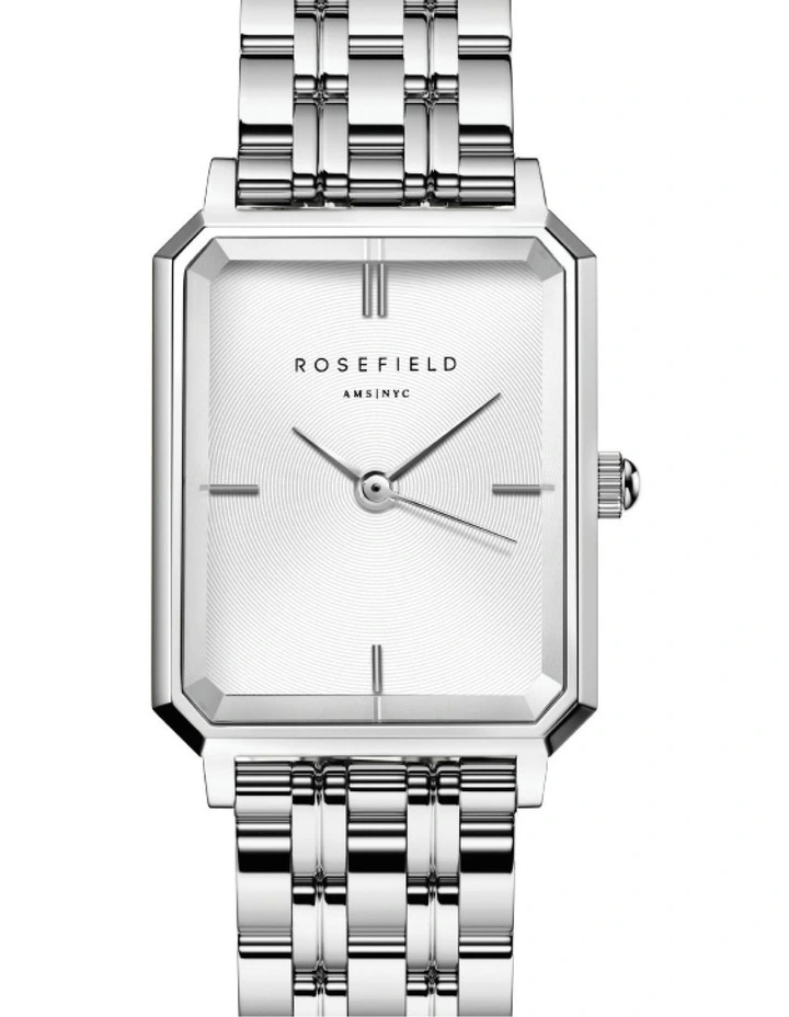 Rosefield Octagon OWGSS-O63 Stainless Steel Watch in Silver | MYER