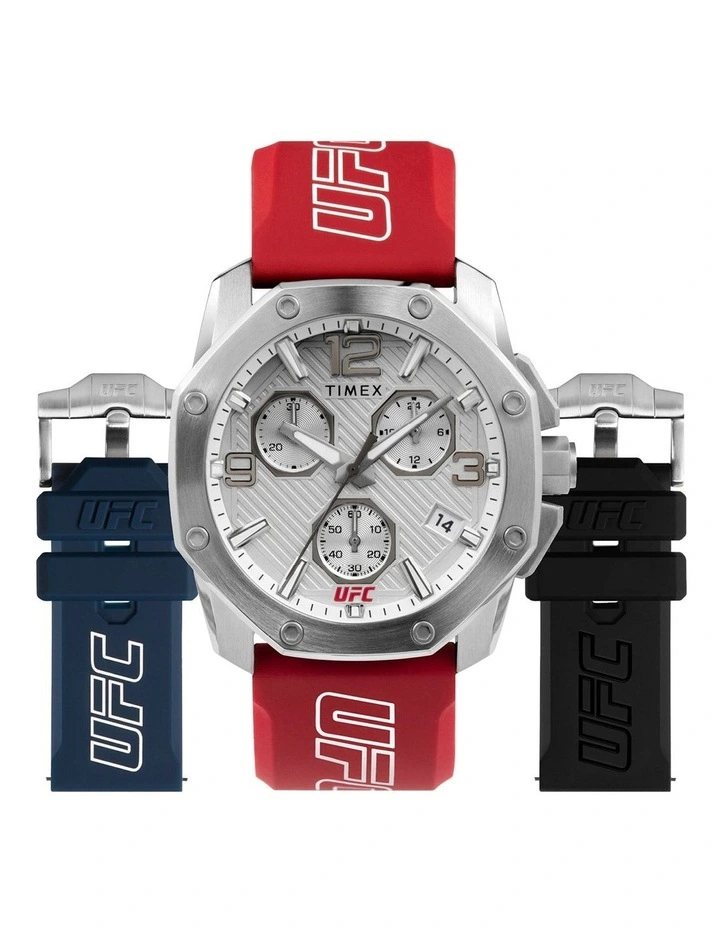 Timex UFC Large Octagon Dial Chronograph Watch Gift Set | MYER