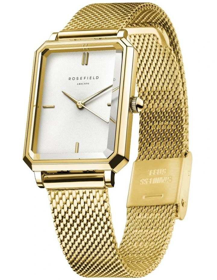 Rosefield OWGMG-O73 Octagon XS Stainless Steel Watch in Gold | MYER