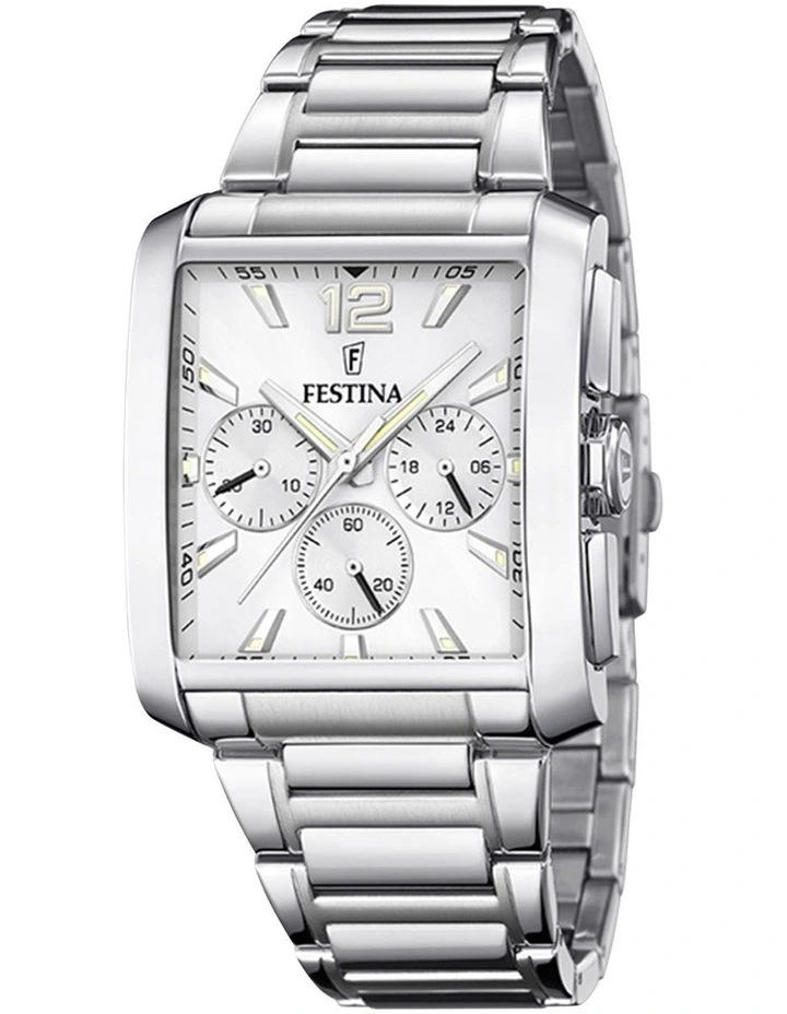 Festina Festina Chrono Stainless Steel Watch in Silver | MYER