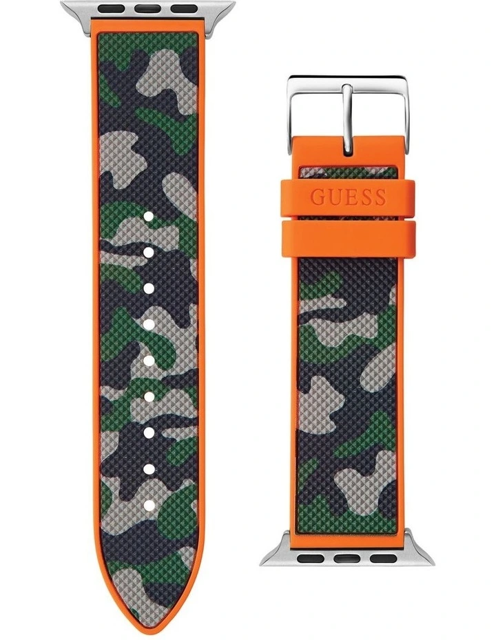 Guess Apple Silicone Watch Strap In Camo | MYER