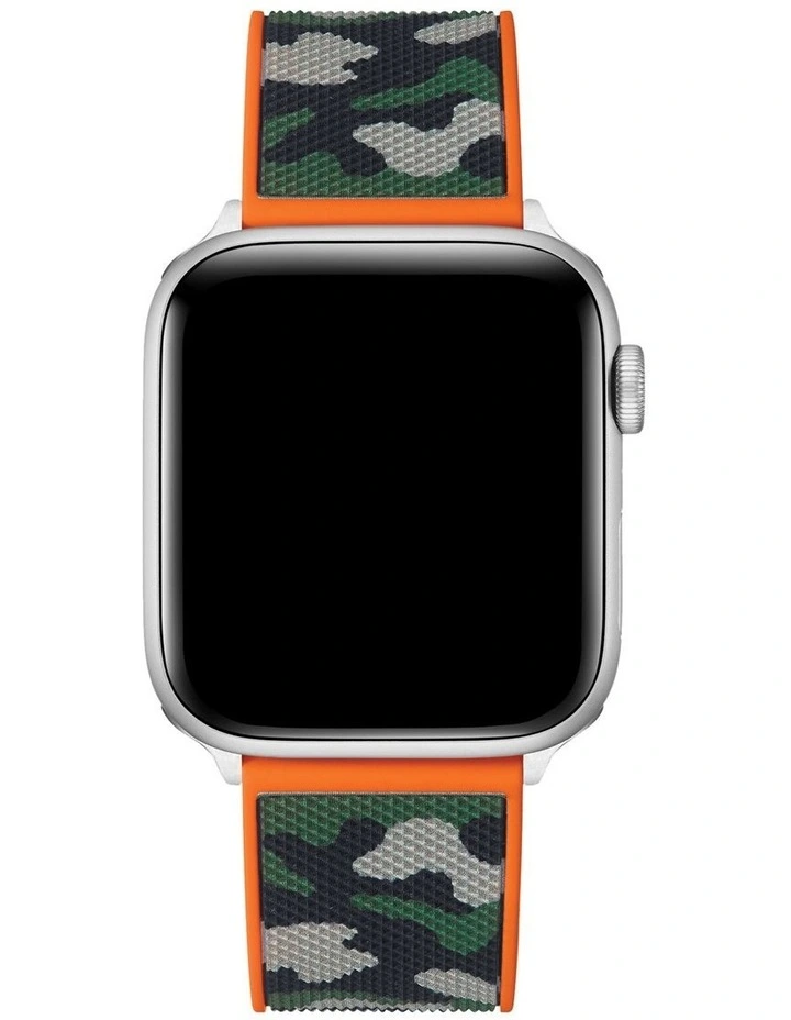 Guess Apple Silicone Watch Strap In Camo | MYER