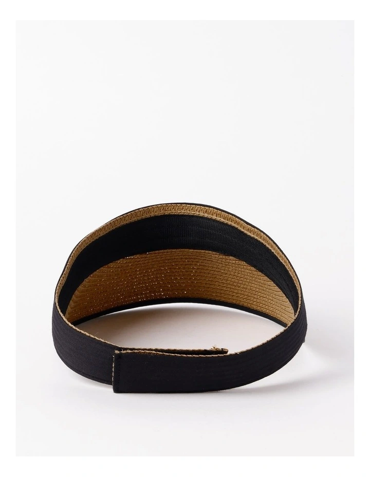 Basque Contrast Visor in Natural | MYER