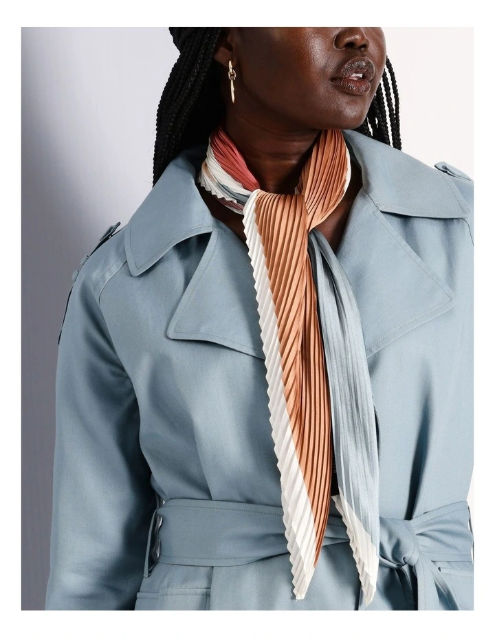 Basque Pleated Headscarf in Multi | MYER