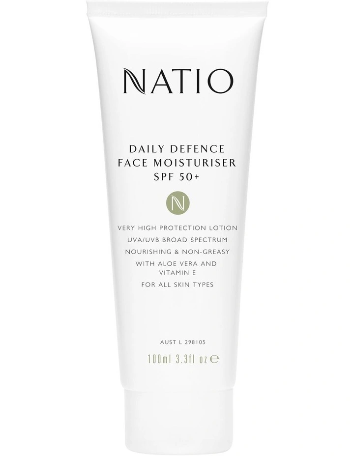 Natio Daily Defence SPF50+ Face Moisturiser 100ml | MYER