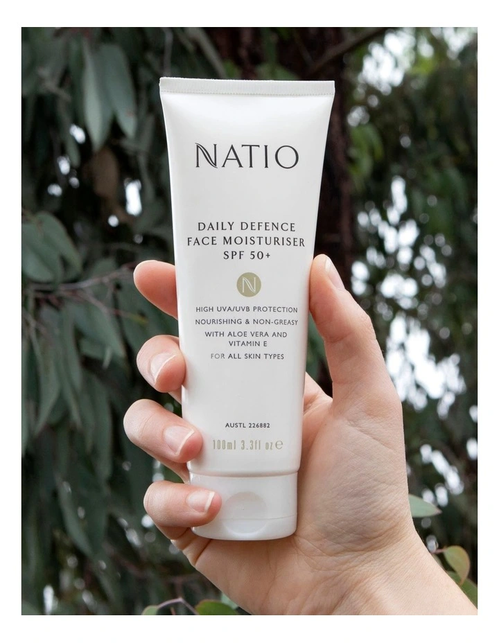 Natio Daily Defence SPF50+ Face Moisturiser 100ml | MYER