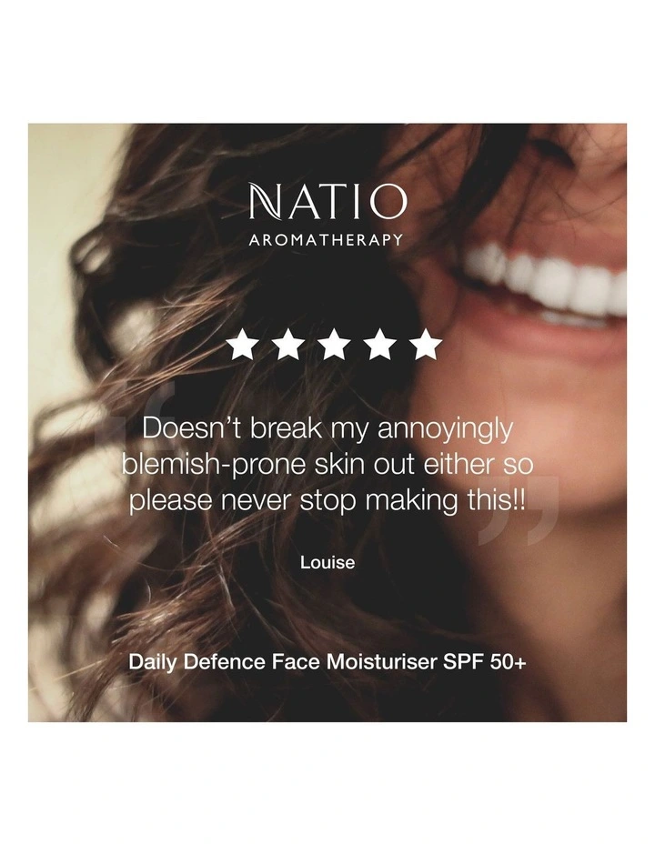 Natio Daily Defence SPF50+ Face Moisturiser 100ml | MYER