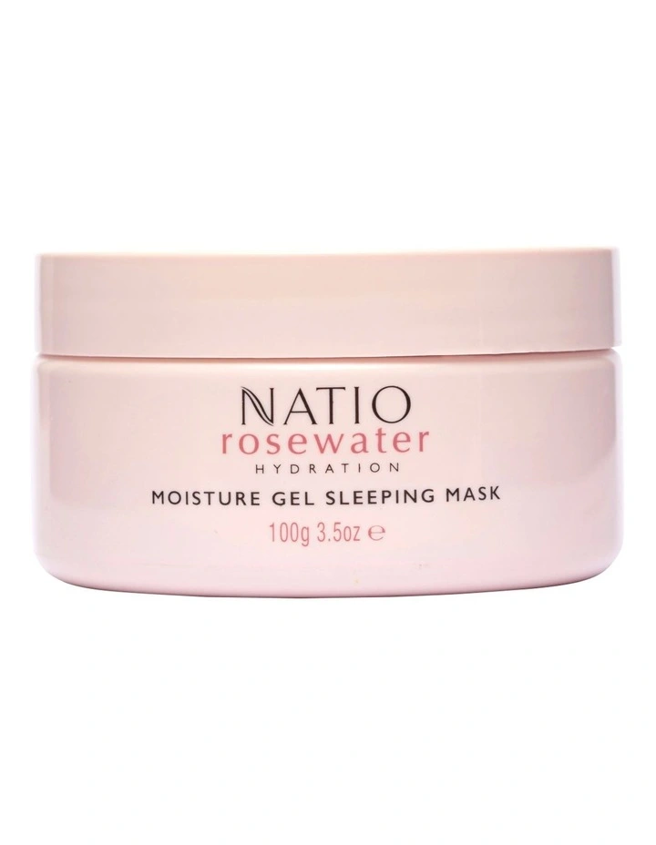 Natio Rosewater Hydration Moisture Gel Sleeping Mask 100g | MYER