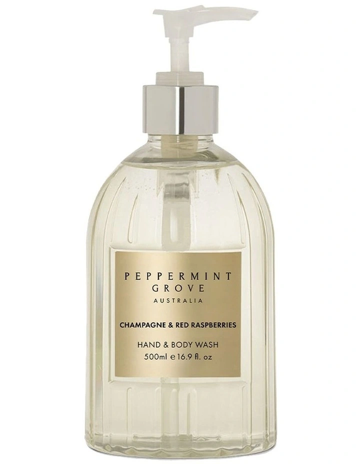 Peppermint Grove Australia Champagne & Red Raspberries Hand & Body Wash ...