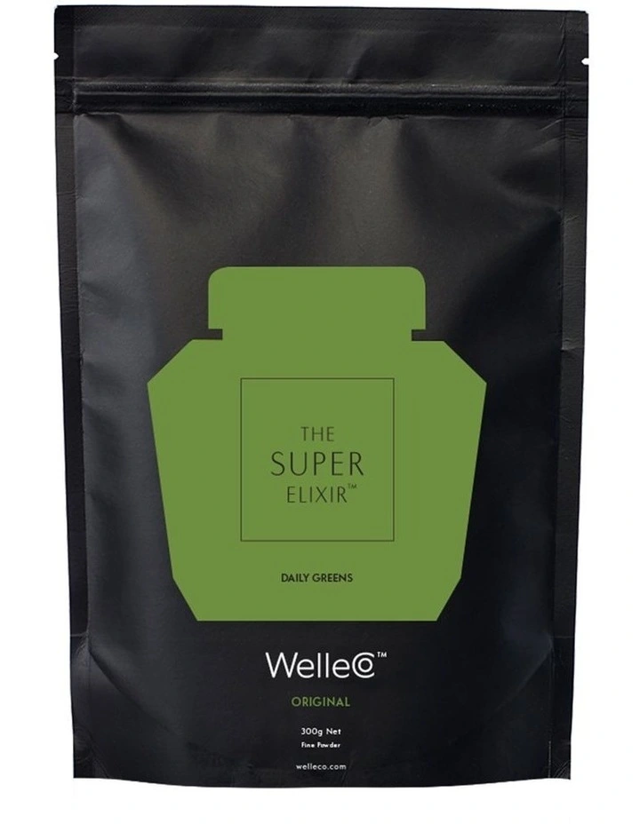 WelleCo The Super Elixir Greens Original Supplement Refill Pack 300g | MYER