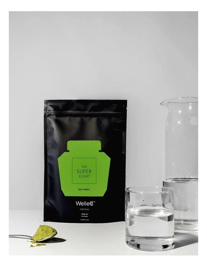 WelleCo The Super Elixir Greens Original Supplement Refill Pack 300g | MYER