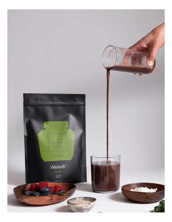 WelleCo The Super Elixir Greens Original Supplement Refill Pack 300g | MYER