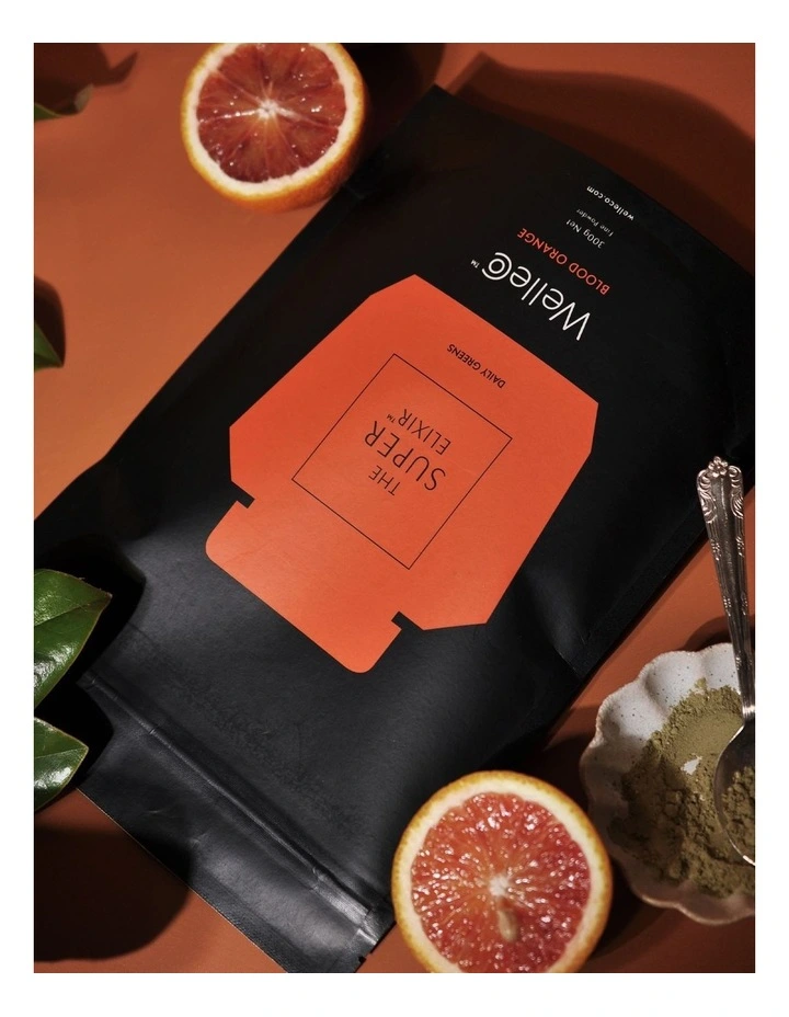 WelleCo The Super Elixir Blood Orange Supplement Refill Pack 300g | MYER