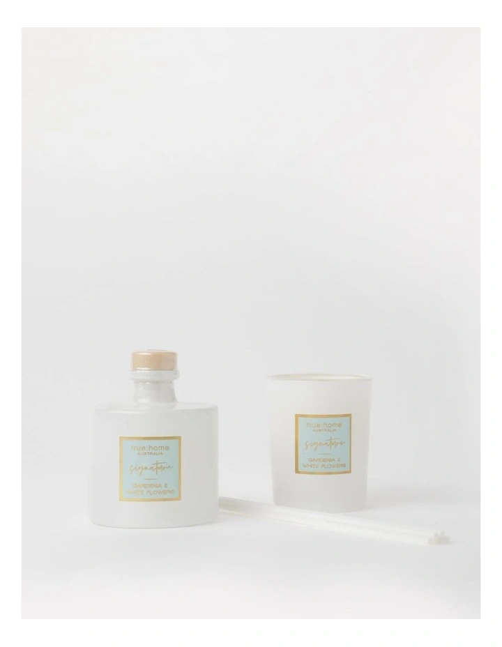 True Home Gardenia & White Flowers Candle & Diffuser Set | MYER