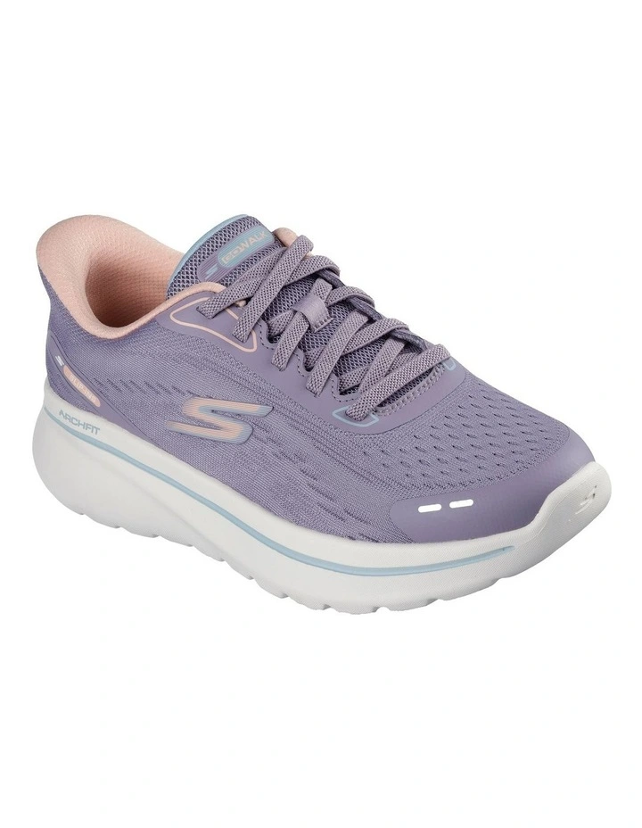 Skechers Slip-Ins Relaxed Fit Go Walk Arch Fit N-Joy Shoe in Purple | MYER