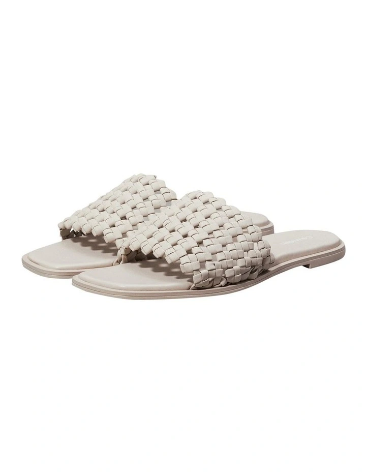 Calvin Klein Braided Slide in Beige | MYER