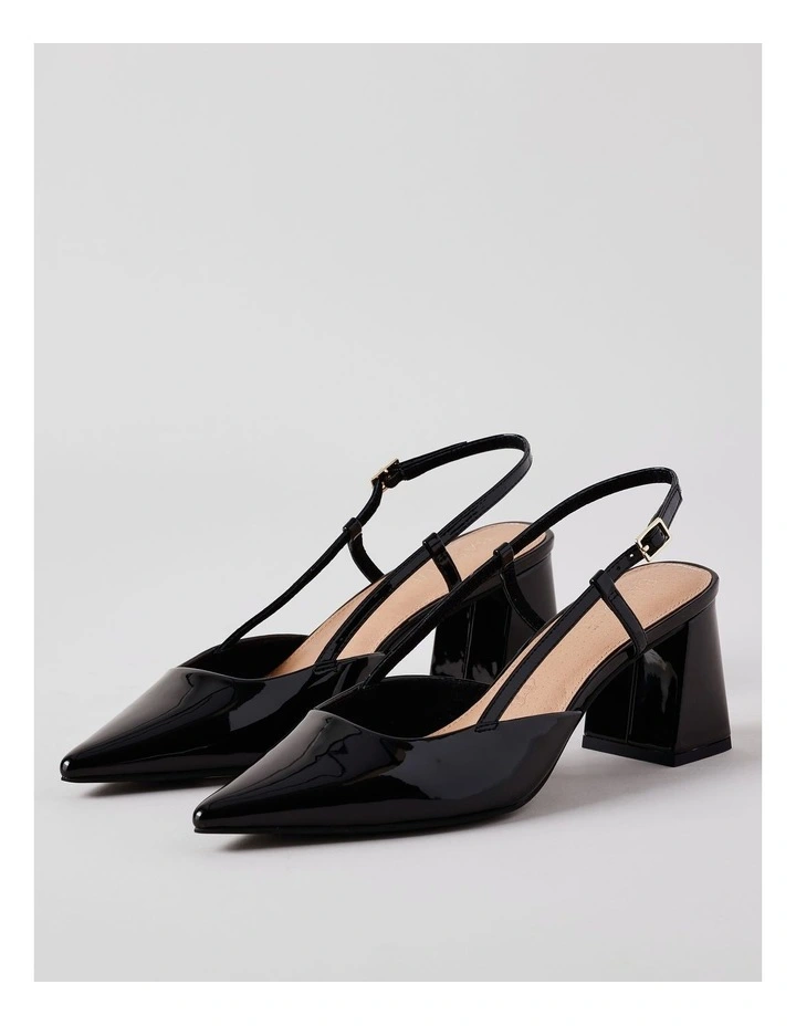 Basque Rio Heeled Shoe in Black Patent Leather | MYER