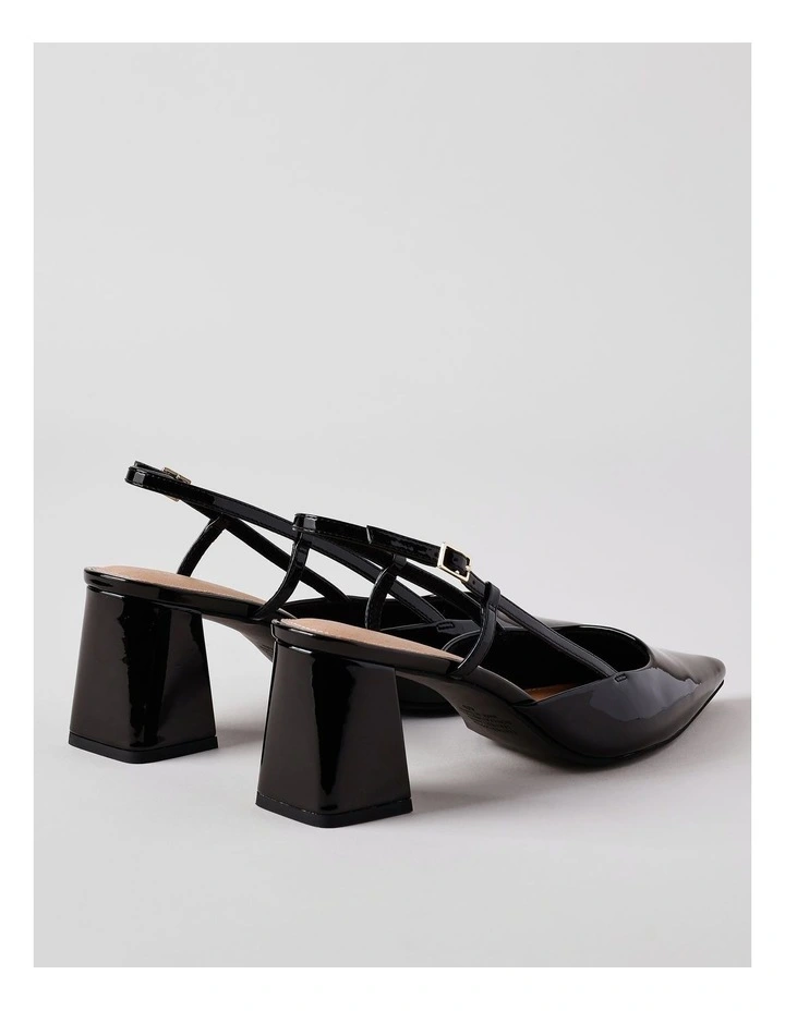 Basque Rio Heeled Shoe in Black Patent Leather | MYER