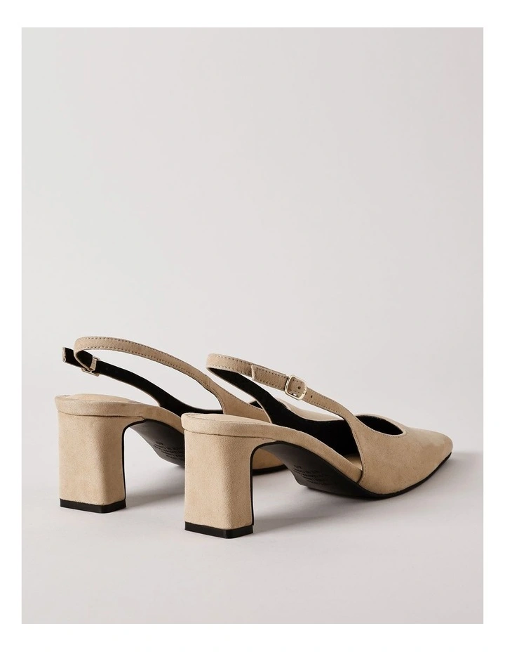 Basque Shyla Heeled Shoe in Taupe Suede | MYER