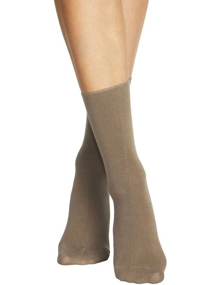 Levante Comfort Top Socks in Chocolate | MYER