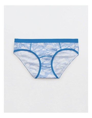 Aerie Microfiber String Bikini Underwear in Eyelet Blue | MYER
