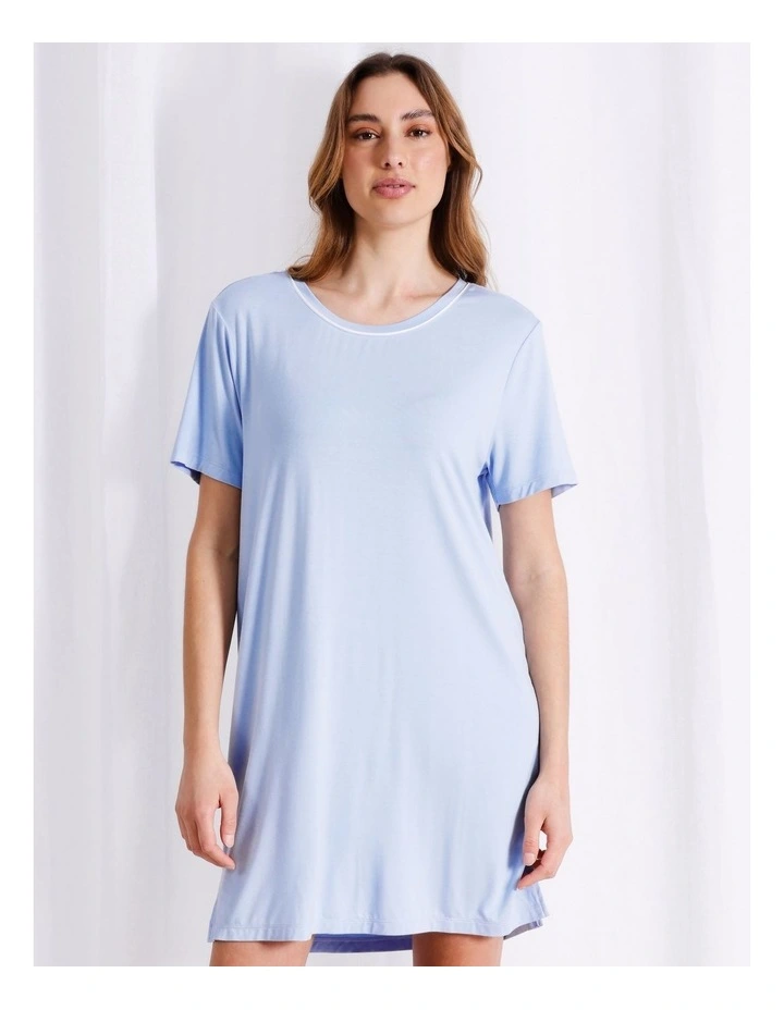 Chloe & Lola Pure Comfort Short Sleeve Nightie in Windsurfer | MYER