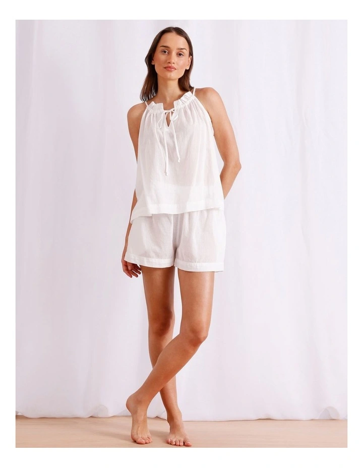 Chloe & Lola Divine Cami Boxer Set in White | MYER