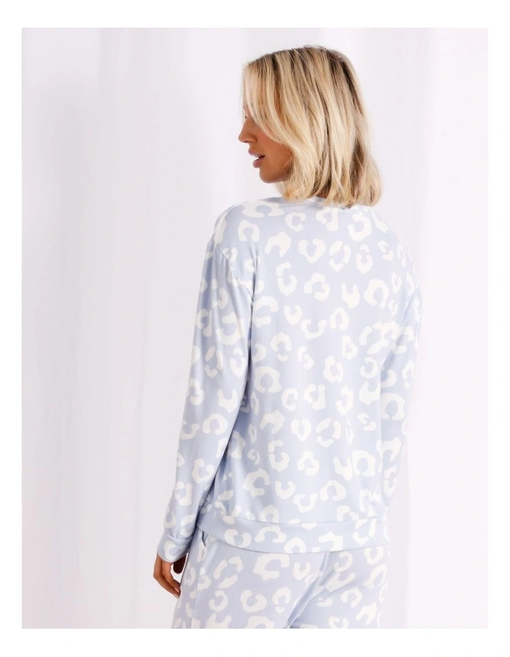 Chloe And Lola Supersoft Long Sleeve Top In Blue Myer