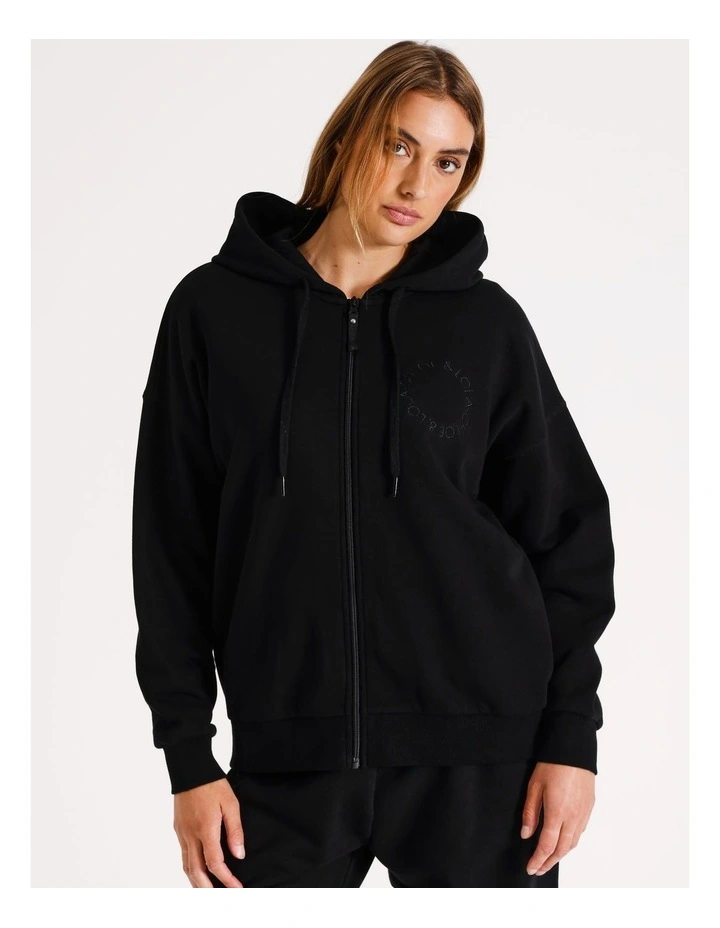 Chloe & Lola Core Zip Through Hoodie in Black | MYER