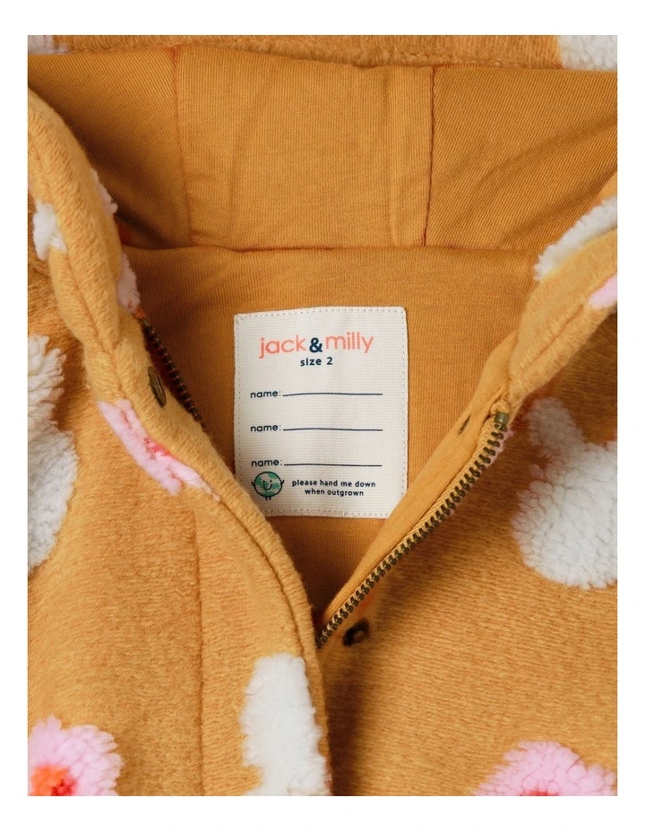 Jack & Milly Polly Melton Jacket in Yellow | MYER