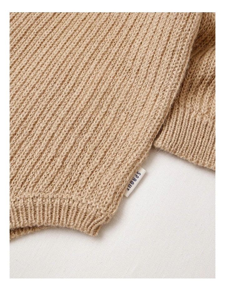 Sprout Newborn Teddy Bodysuit in Brown | MYER