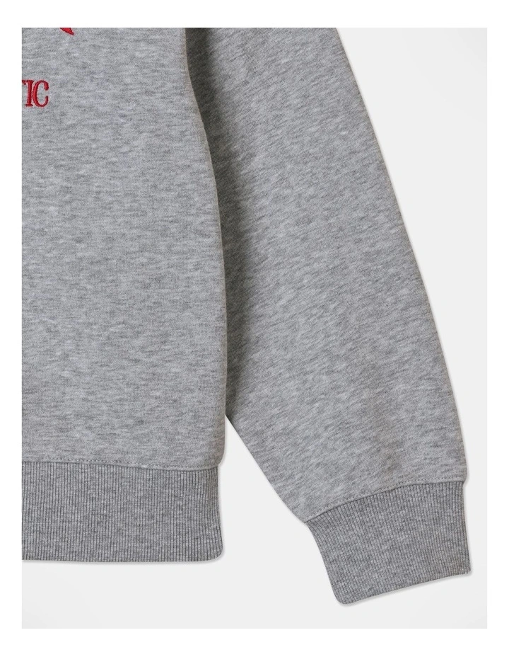 Tilii Essentials Crew Neck Sweat Top in Grey Marle | MYER