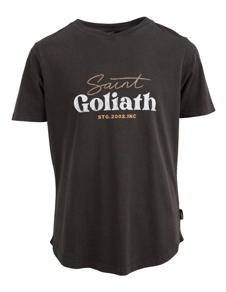 St Goliath Solar Tee in Washed Black | MYER