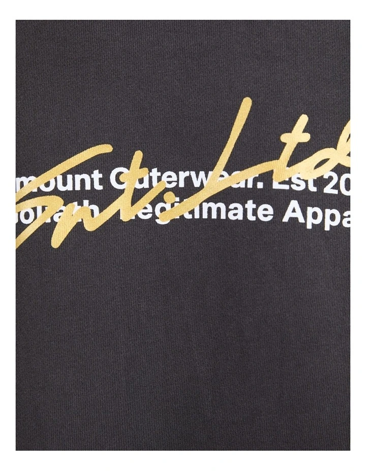 St Goliath Script Crew (8-16Yaers) in Black | MYER