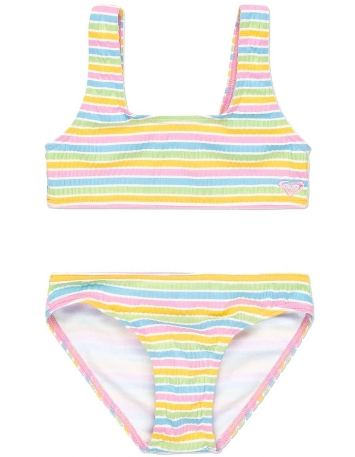 Roxy Two Piece Swim Set in Cloud Dancer Mirage | MYER