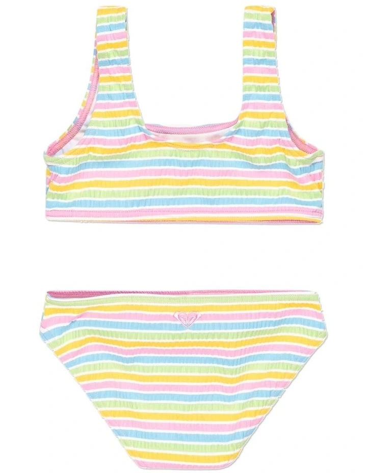 Roxy Two Piece Swim Set in Cloud Dancer Mirage | MYER