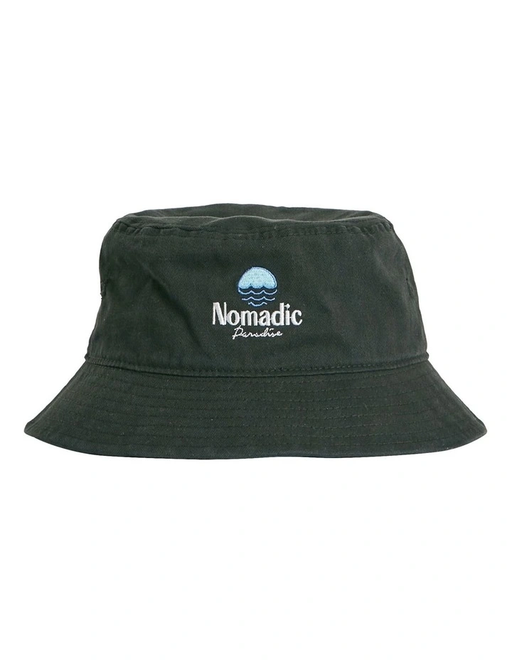 Nomadic Paradise Open Bucket Hat in Black | MYER