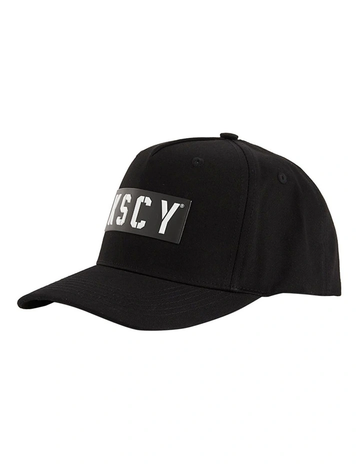 KSCY Magna 5 Panel Curved Peak Cap In Jet Black | MYER