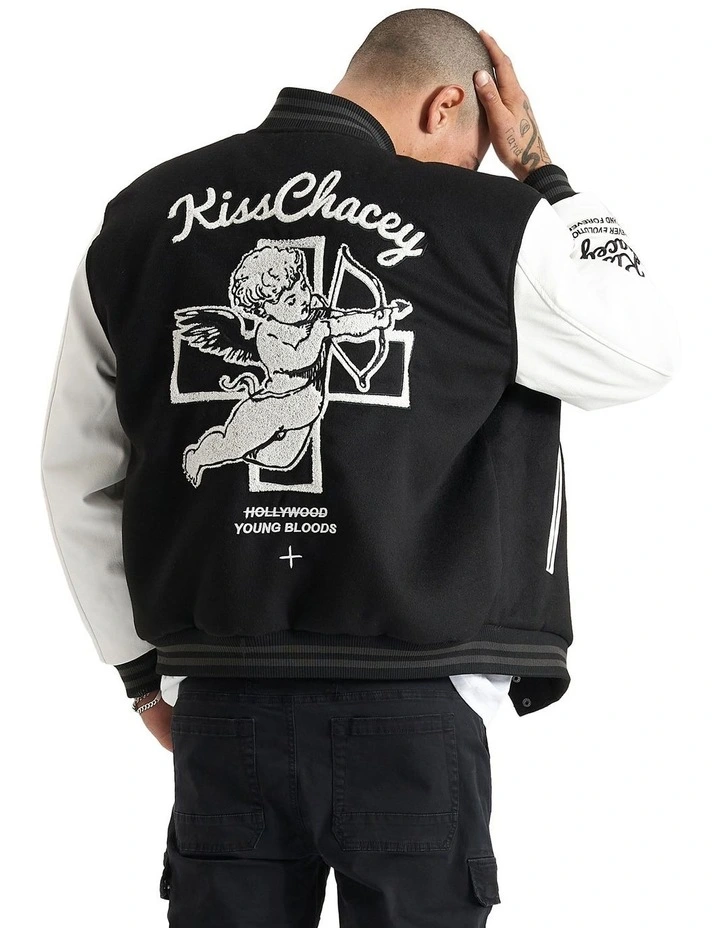KSCY Code Vein Varsity Jacket in Jet Black | MYER