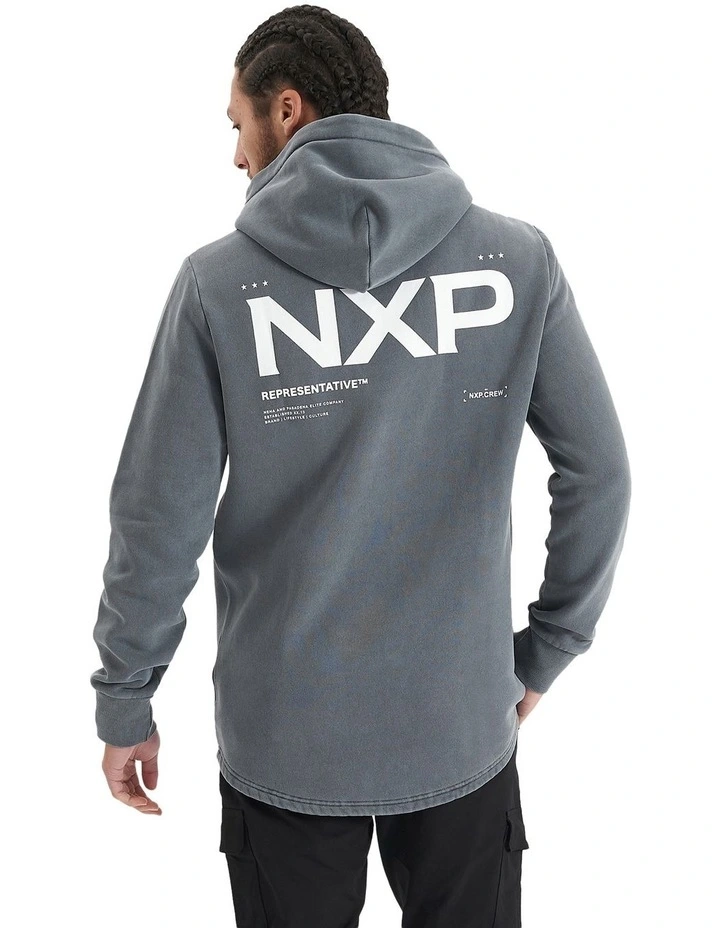 Nena & Pasadena Jump Start Hooded Dual Curved Sweater in Pigment Castlerock | MYER