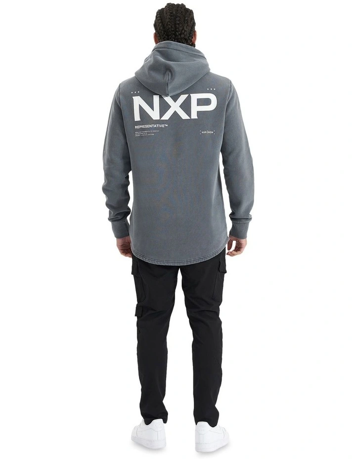 Nena & Pasadena Jump Start Hooded Dual Curved Sweater in Pigment Castlerock | MYER