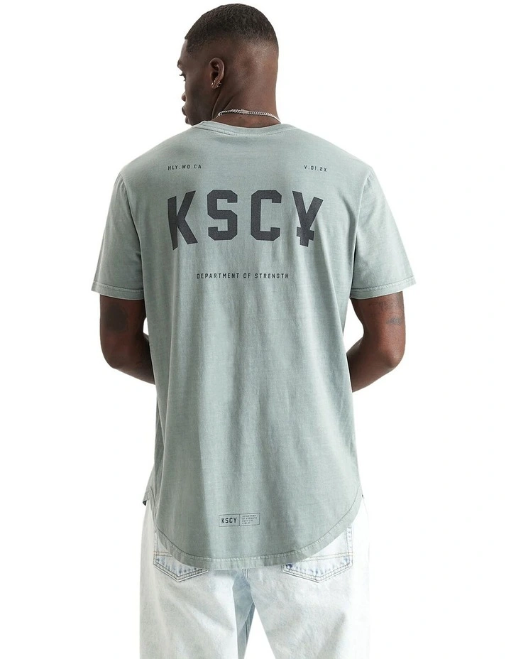 KSCY Empire Dual Curved Tee in Pigment Slate Grey | MYER