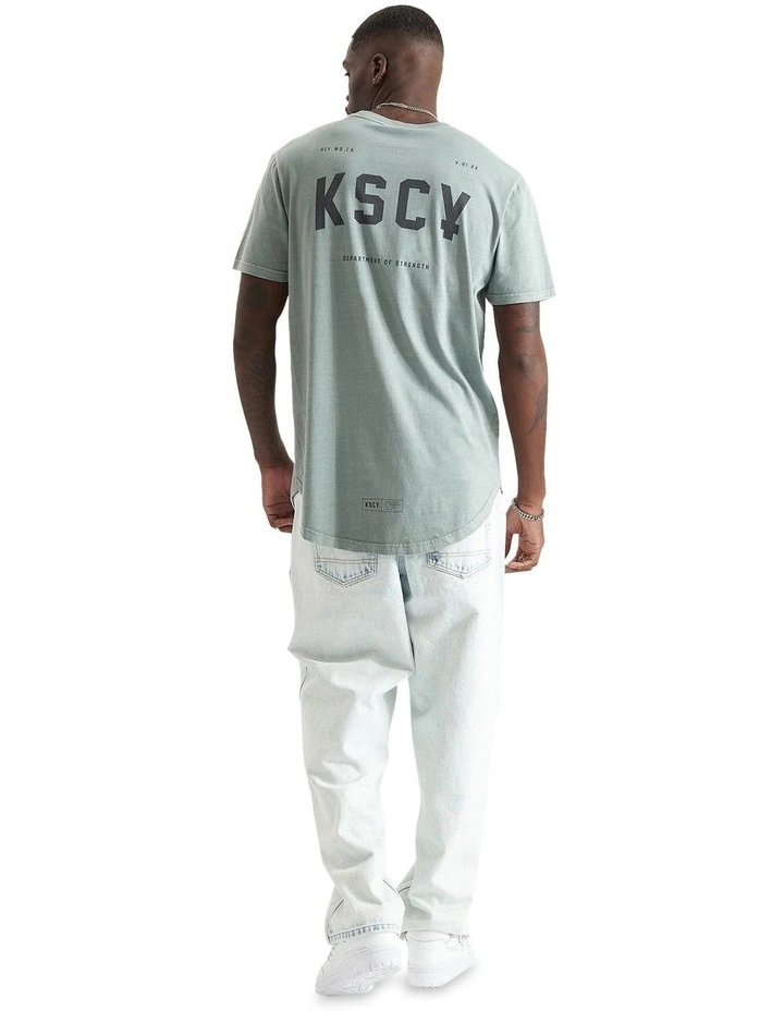 KSCY Empire Dual Curved Tee in Pigment Slate Grey | MYER