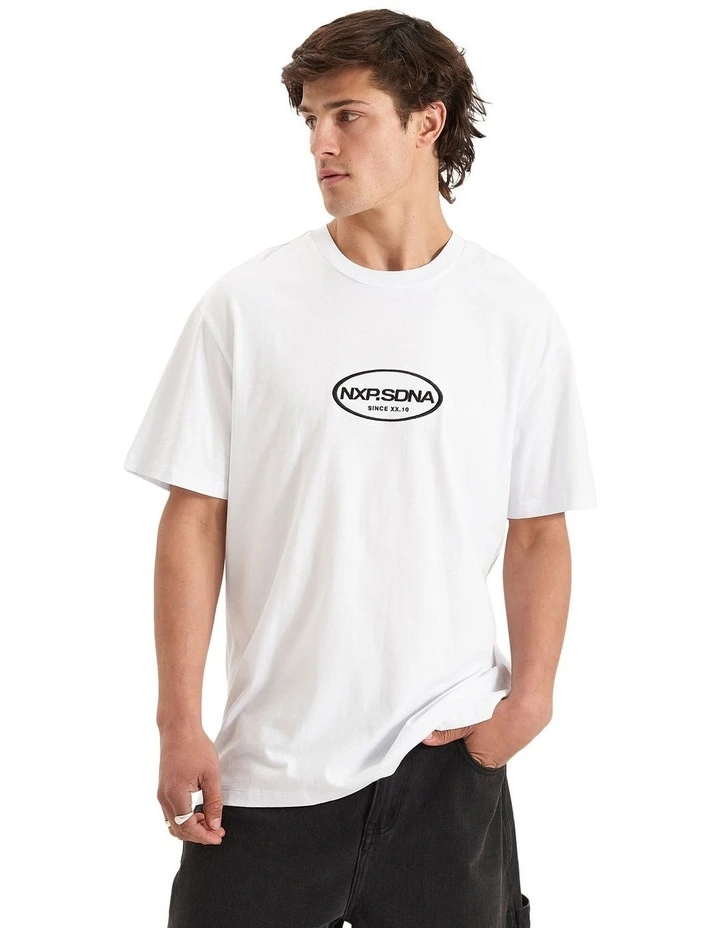 Nena & Pasadena Cycle Relaxed Tee in White | MYER