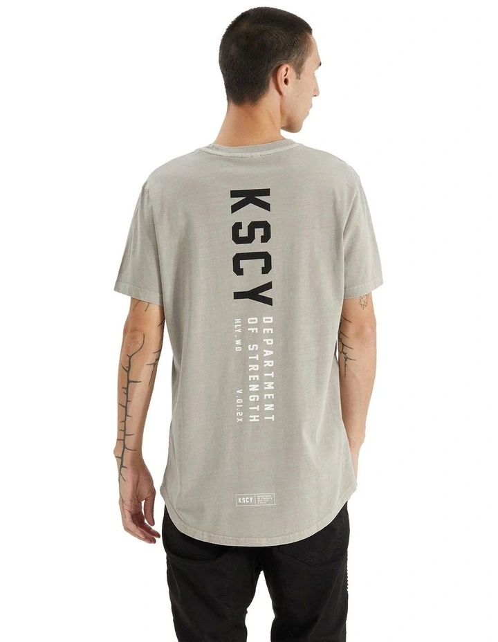 KSCY Dilon Dual Curved Tee in Pigment Paloma | MYER